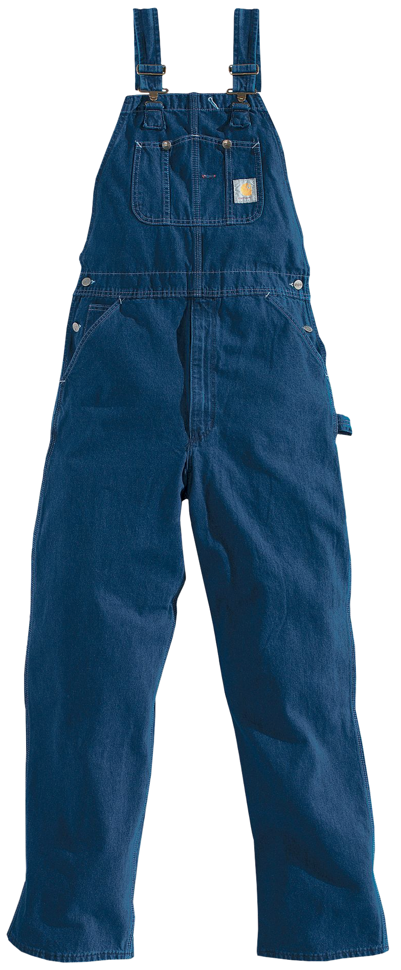 Carhartt Washed Denim Unlined Bib Overalls for Men | Bass Pro Shops